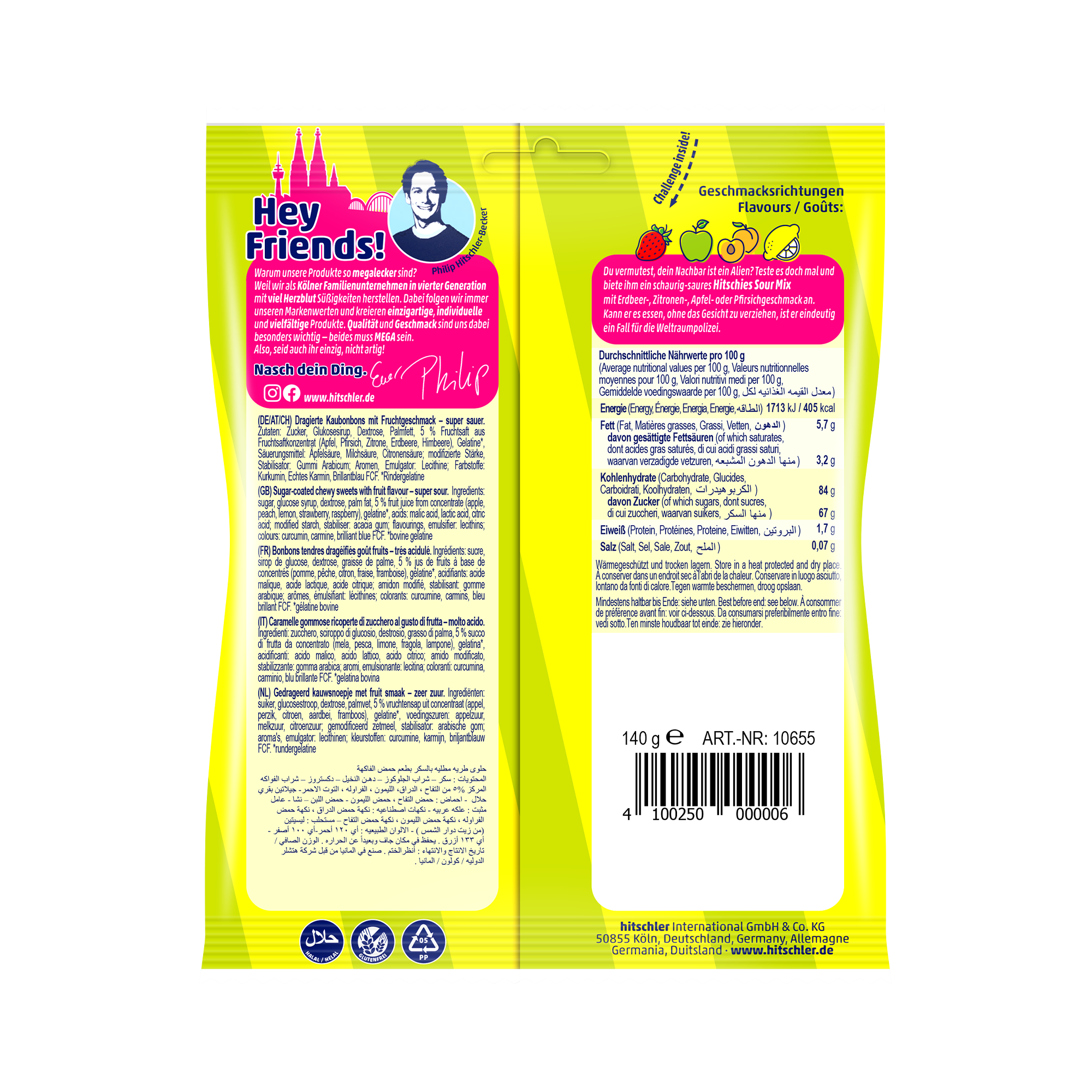 Hitschies Sour Mix chewy candy - 140 g